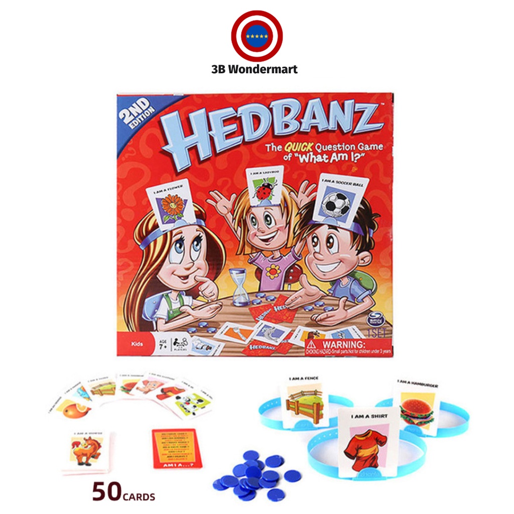 Hedbanz Game The Quick Question Of What Am I Cards Board Game | Shopee ...