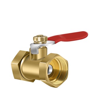 Red Handle Mini Brass Ball Valves 1/4" 3/8" 1/2" 1/8 Male Female Thread ...
