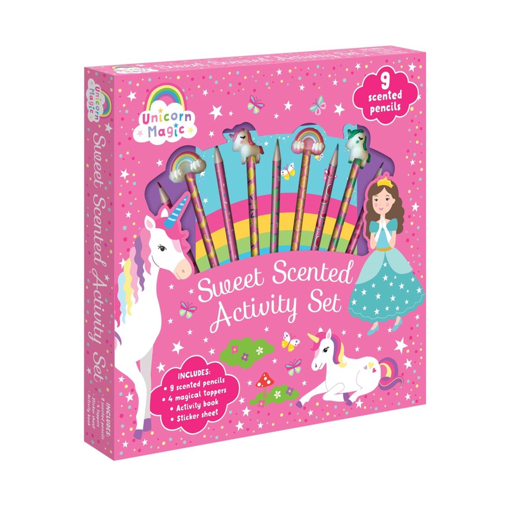 Unicorn Magic Activity Book For Kids Boxset with 9 Scented Colour ...