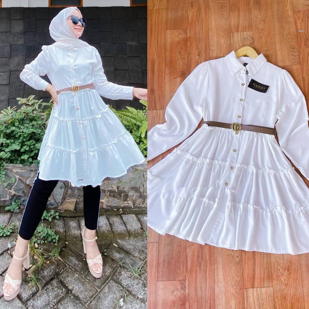 ️ Eliza Tunic Muslim Top Premium Shakila Plain Ld 110 Fit XL ️ ...