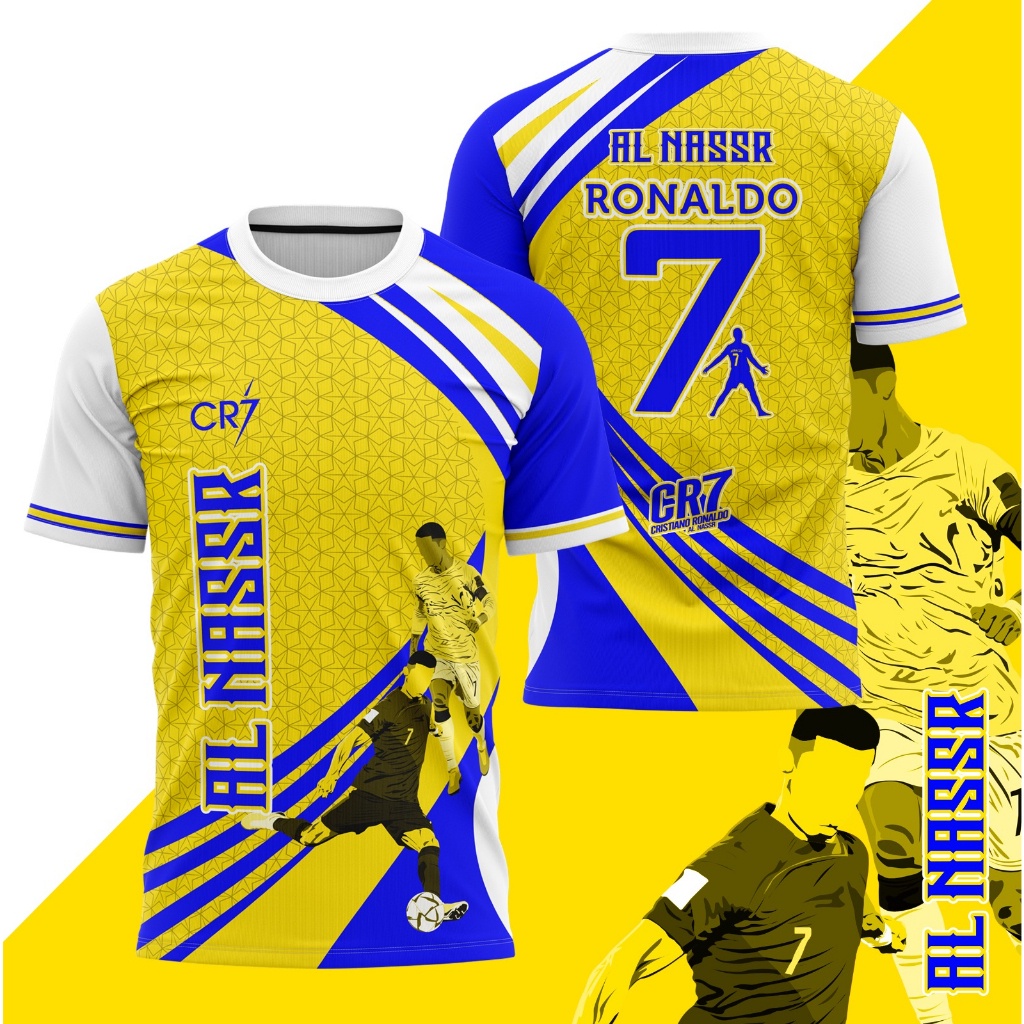 Tshirt For Fan CR7 Cristiano Ronaldo Al Nassr 2nd Design | Baju Untuk ...