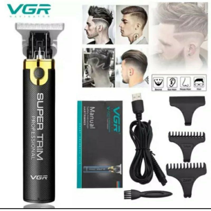 Original VGR V-082 Zero Adjustable Professional Chargeable Hair trimmer ...