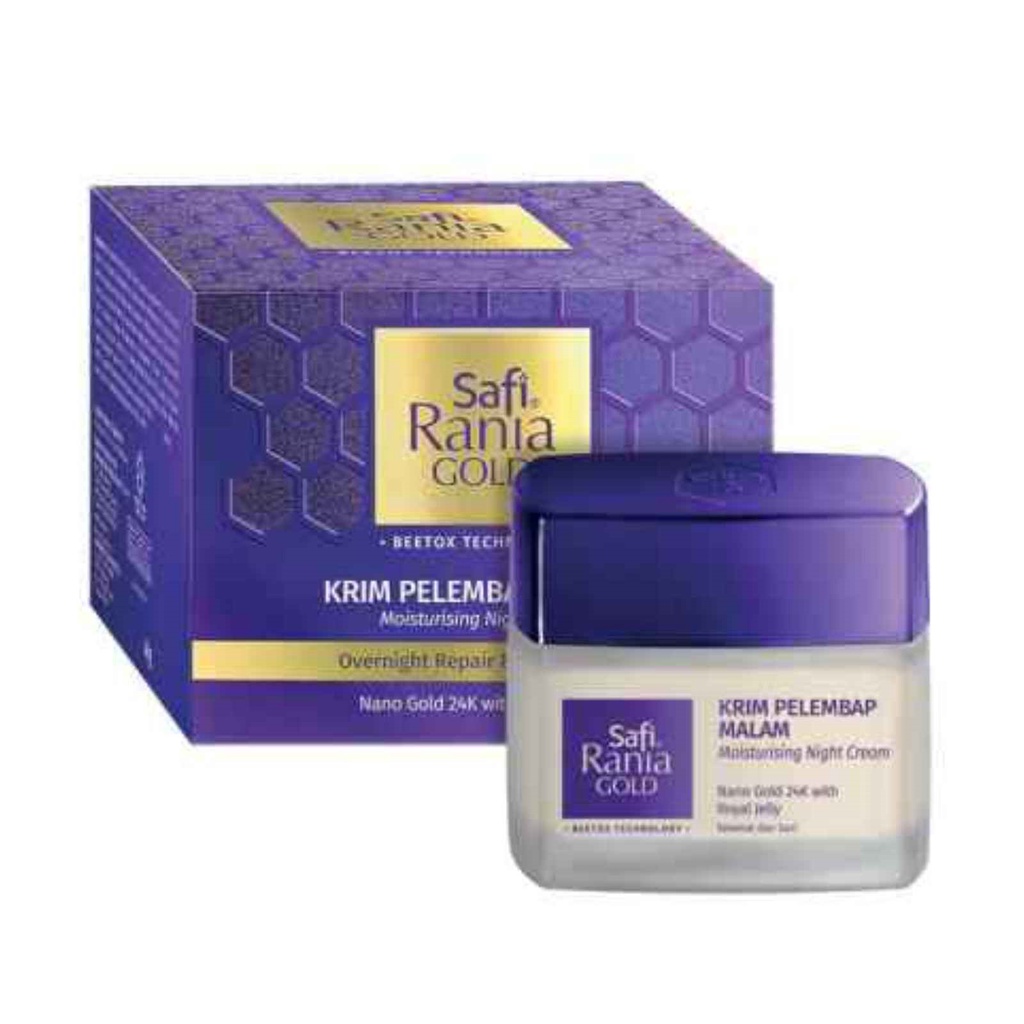 Safi Rania Gold Night Moisturizer Cream (40g) | Shopee Malaysia