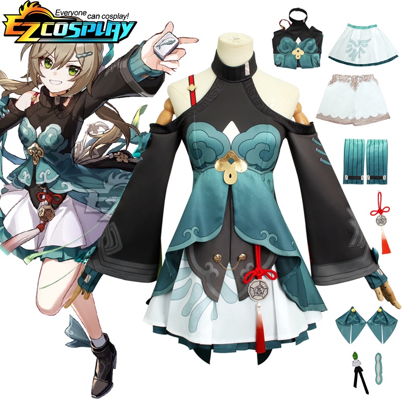 Game Honkai Star Rail Qingque Cosplay Costume Game Honkai Star Rail ...