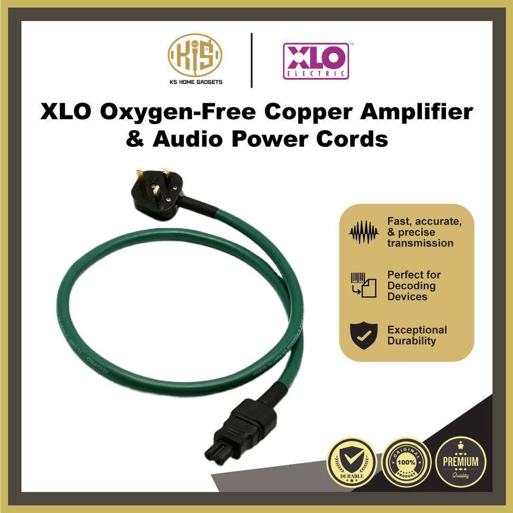 Supreme XLO OFC Audiophile Power Amp Tube Audio Cable 4mm² UK13A & HK ...