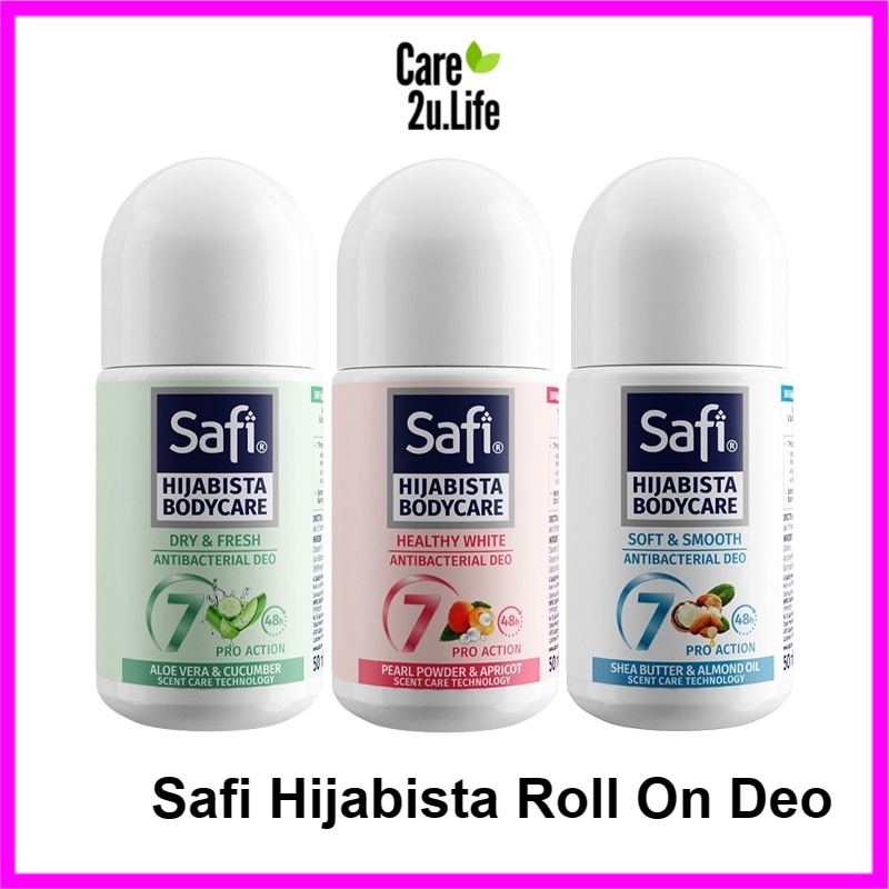 Safi Hijabista Roll On Body Care Deodorant Healthy White Fresh Dry Soft ...
