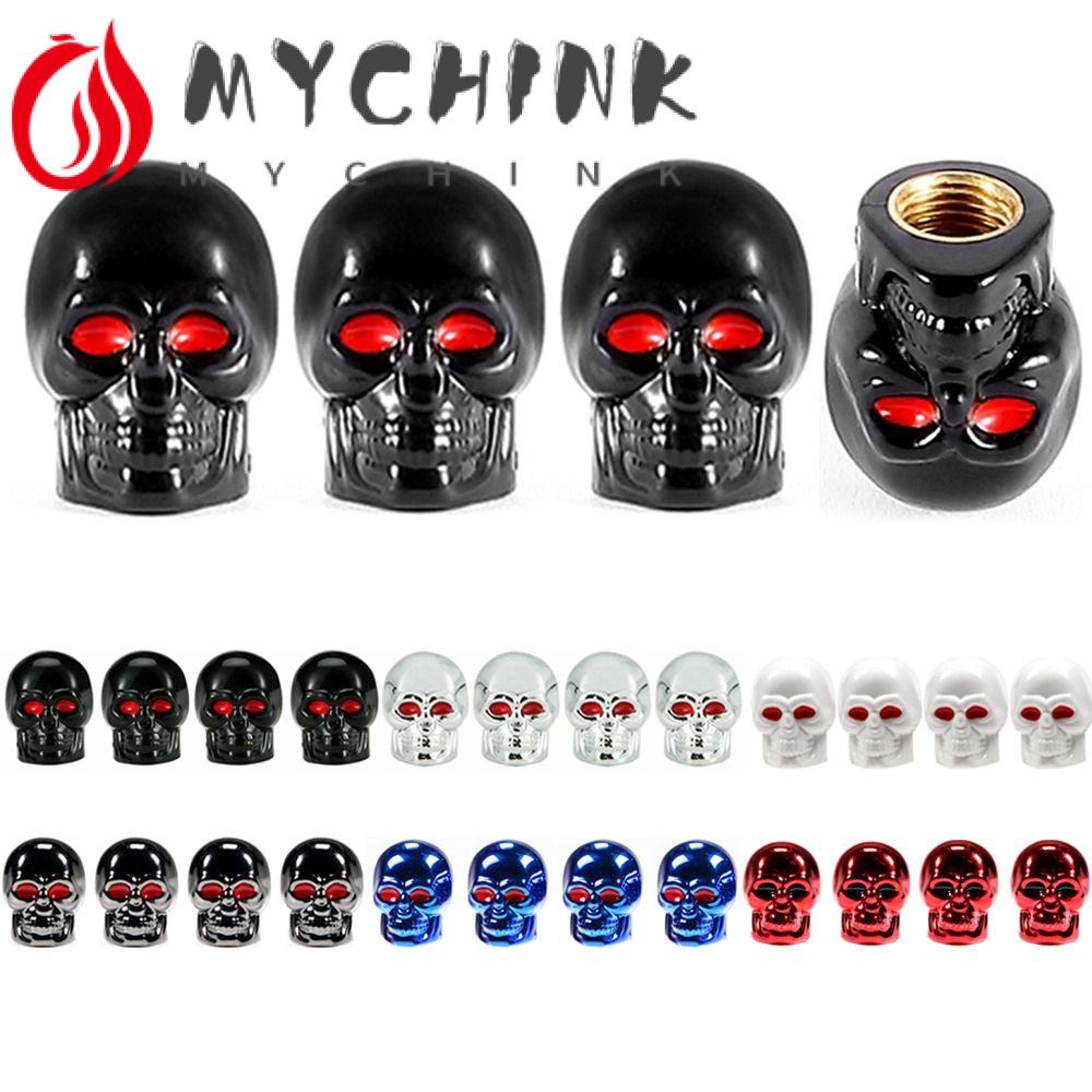 CHINK Valve Stem Cap Riding Decoration Electric Scooter Skull Style ...