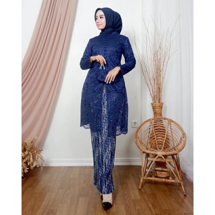 Tunic kebaya set | setelan kebaya busui kebaya tunik kancing depan ...