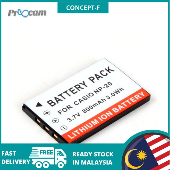 🔥READY STOCK🔥Casio NP-20 battery for Exilim M1,M2,S100,S3 | Shopee Malaysia