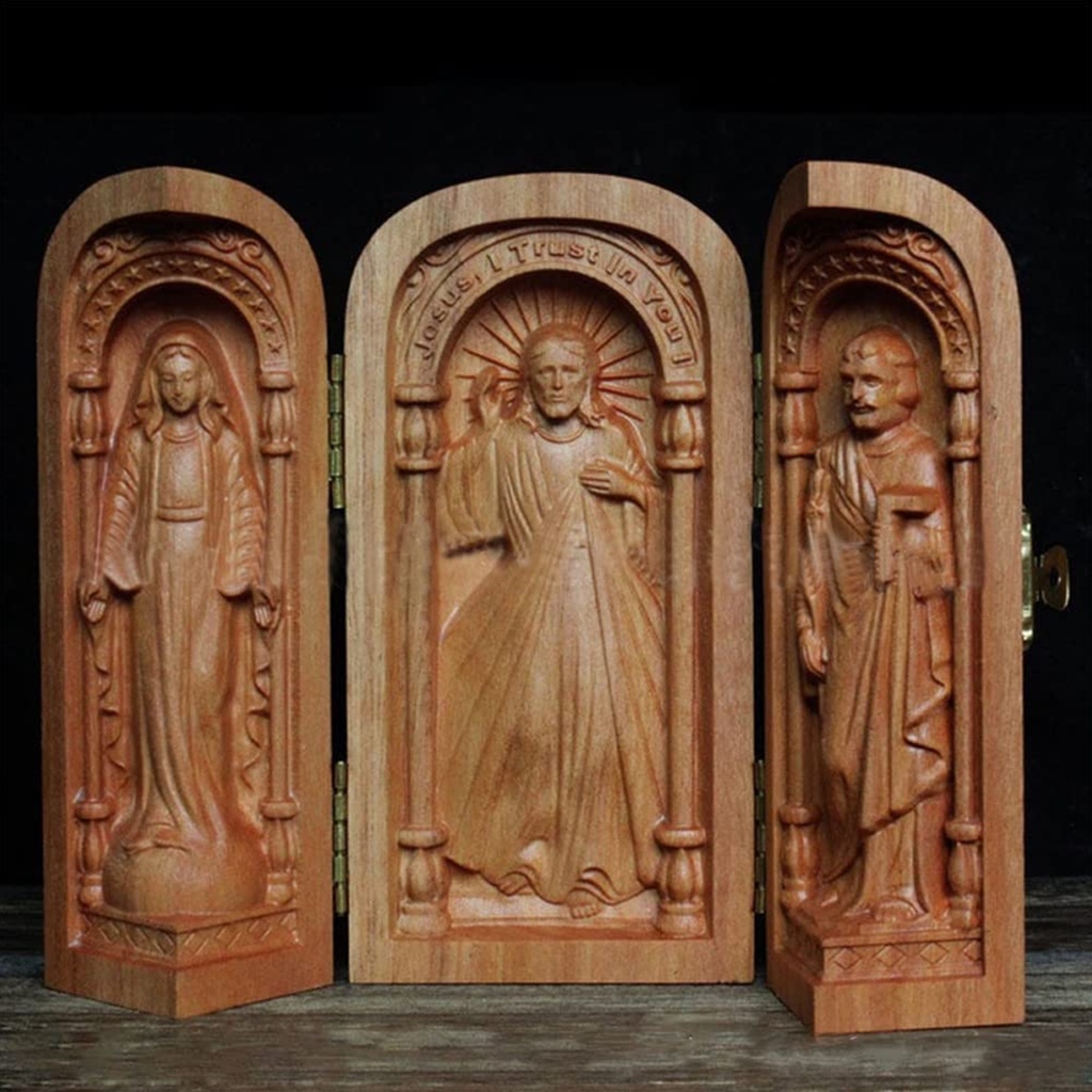 Three-piece Core Box Holy Statue Ornament Ornaments Christian Gifts Of ...