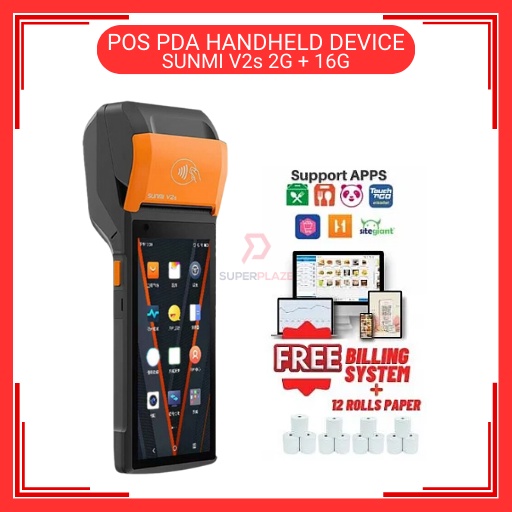 SUNMI V2s 2G Plus 16G 4G WiFi Smart Mobile Terminal Handheld POS ...