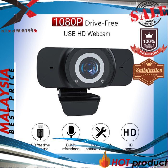 🔥HOT SALES🔥 USB Full-HD Webcam Camera/ Microphone For PC Desktop Laptop ...