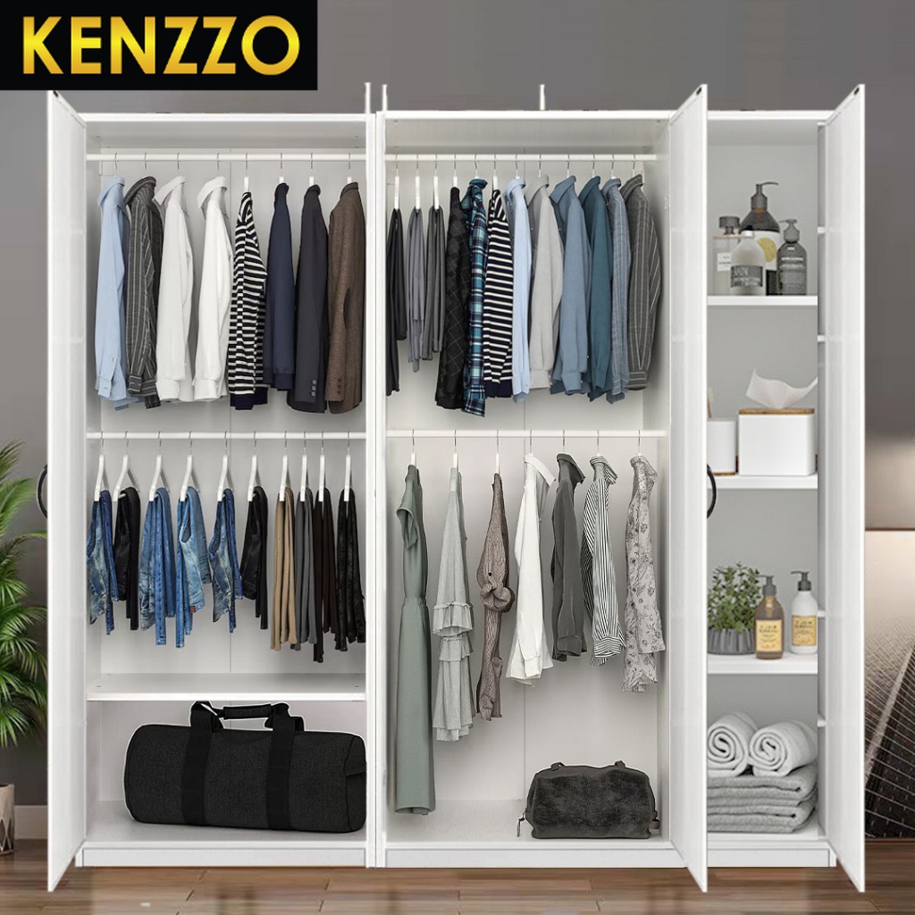 KENZZO : 4 door multifunctional wooden wardrobe/ multifunctional ...