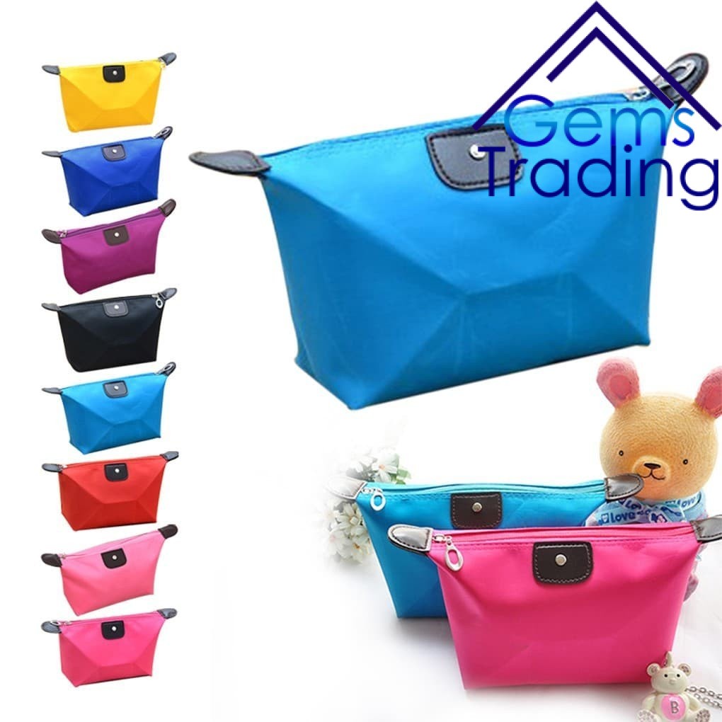 Make Up Cosmetic Bag Travel Pouch Coin Zip Lady Dompet Makeup Colourful ...