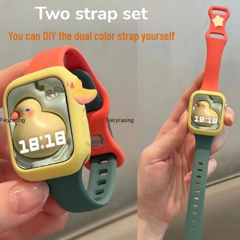 2 Strap Set Straps for Apple Watch Band 8 Ultra Series 7 Se 3 4 5 6 ...