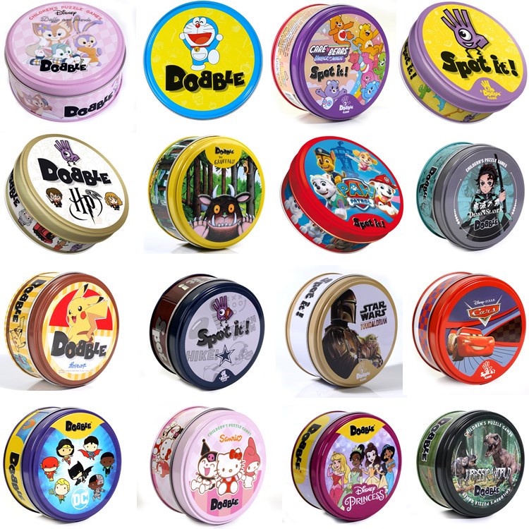 30/55PCS Dobble Card Game Spot It Table Board Game for Dobbles Kids HP ...