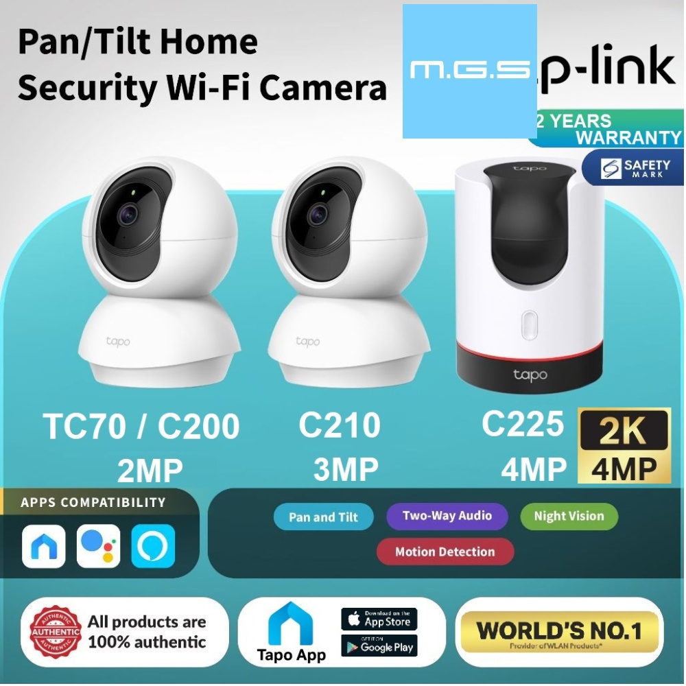 TAPO C200 C210 C220 TC65 TC71 320WS C310WS C110 C100 IP CAMERA Wireless ...