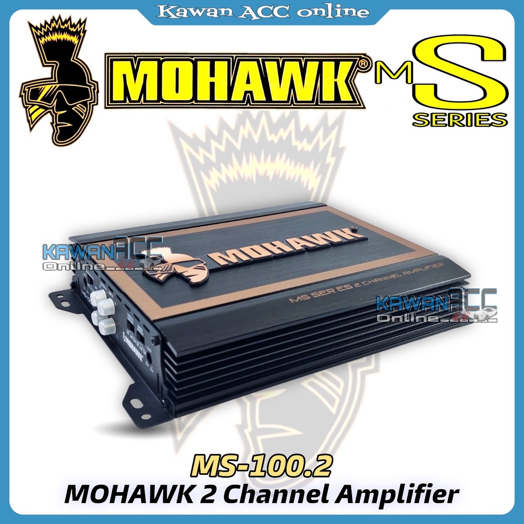 MOHAWK MS Series 2-Channel Car Amplifier MS-100.2 Car Power Amp - For ...