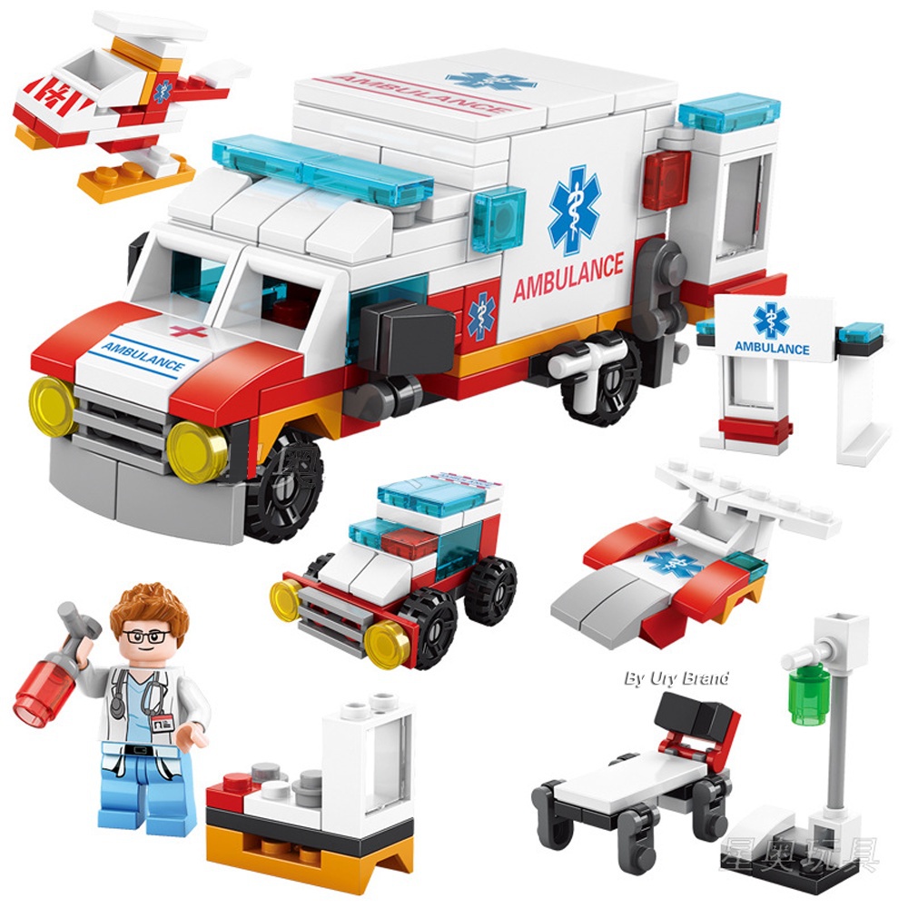 24 Hours to Deliver Goods Compatible Lego Lepin 6 Sets in 1 Hospital ...
