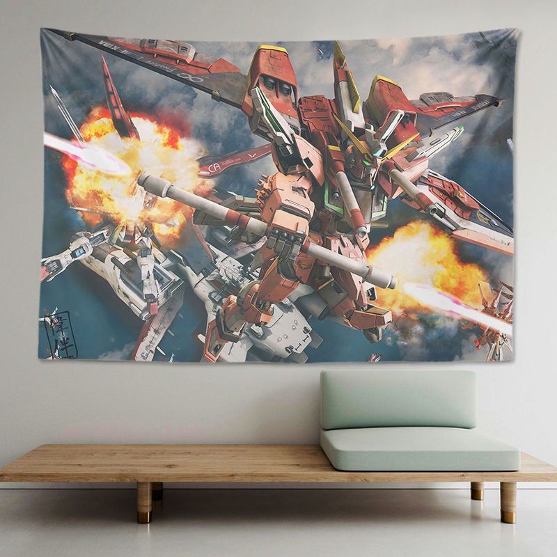 150*130CM Anime GUNDAM Tapestry Wall Hanging Anime Tapestry for Anime ...