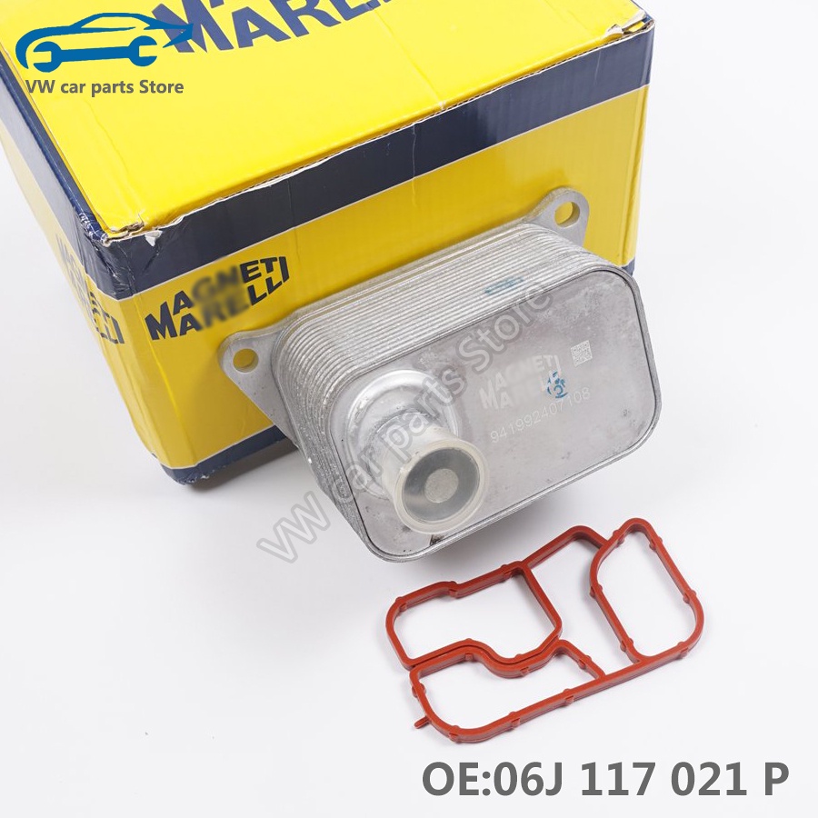 06J117021J EA888 GEN2 GEN3 Aluminium Engine Oil Radiator Cooler For VW ...