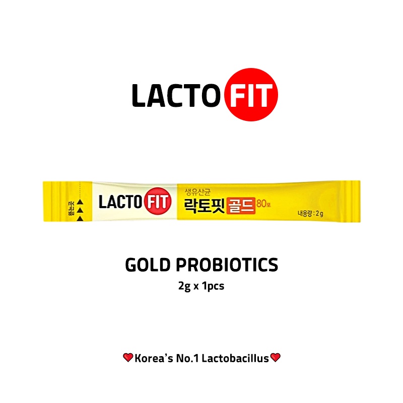 LACTO FIT Gold Probiotics 1stick (2g) / Korea’s No. 1 Lactobacillus ...