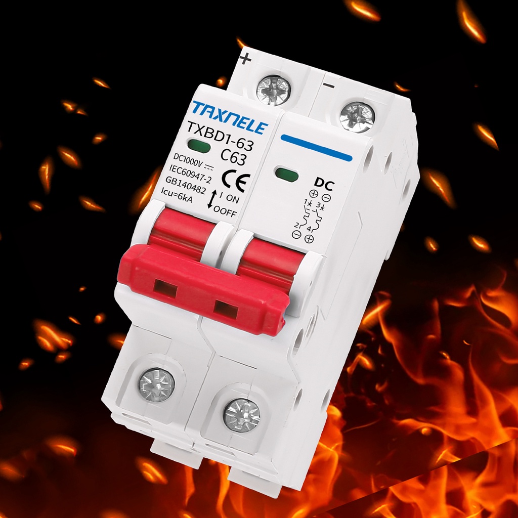 2P DC 1000V SolarCircuit Breaker Battery Switch DC MCB for Photovoltaic ...