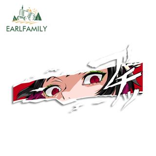 EARLFAMILY 13cm x 5.8cm Makima Chainsaw Man Eyes Car Stickers Surfboard ...