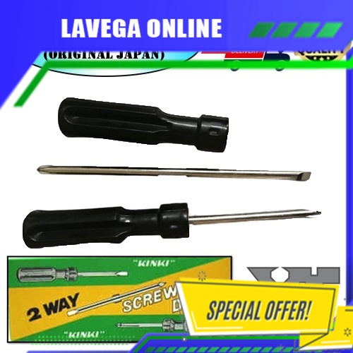 KINKI 2 WAY SCREWDRIVER (+)/(-) 100% ORIGINAL JAPAN | Shopee Malaysia