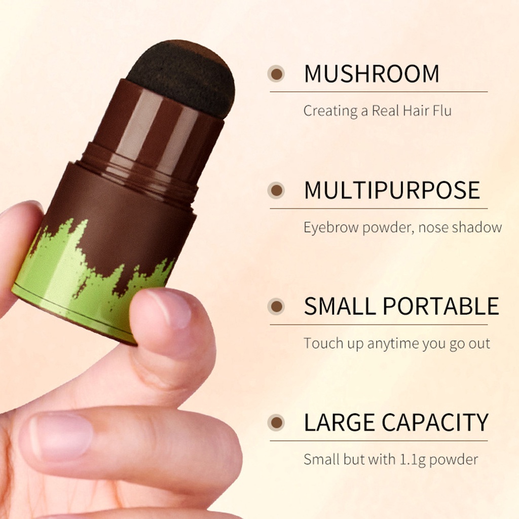 Waterproof Hairline Powder Naturally Sweat-proof Hair Chalk Black Brown ...