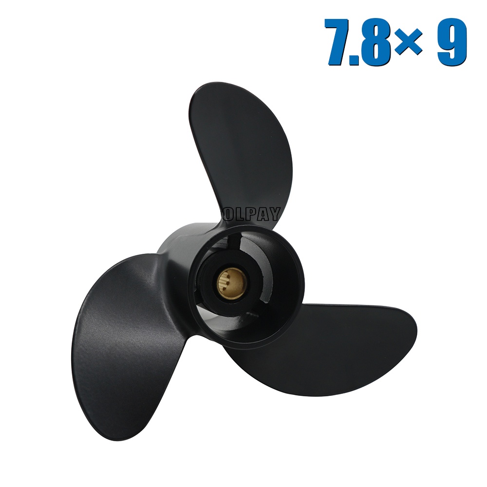 Outboard Propeller For Tohatsu Mercury Mariner 4HP 5HP 6HP 7.8*9 Boat ...