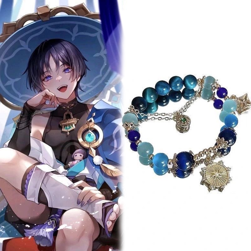 Anime Game Genshin Impact Scaramouche Cosplay Bracelet Wanderer ...