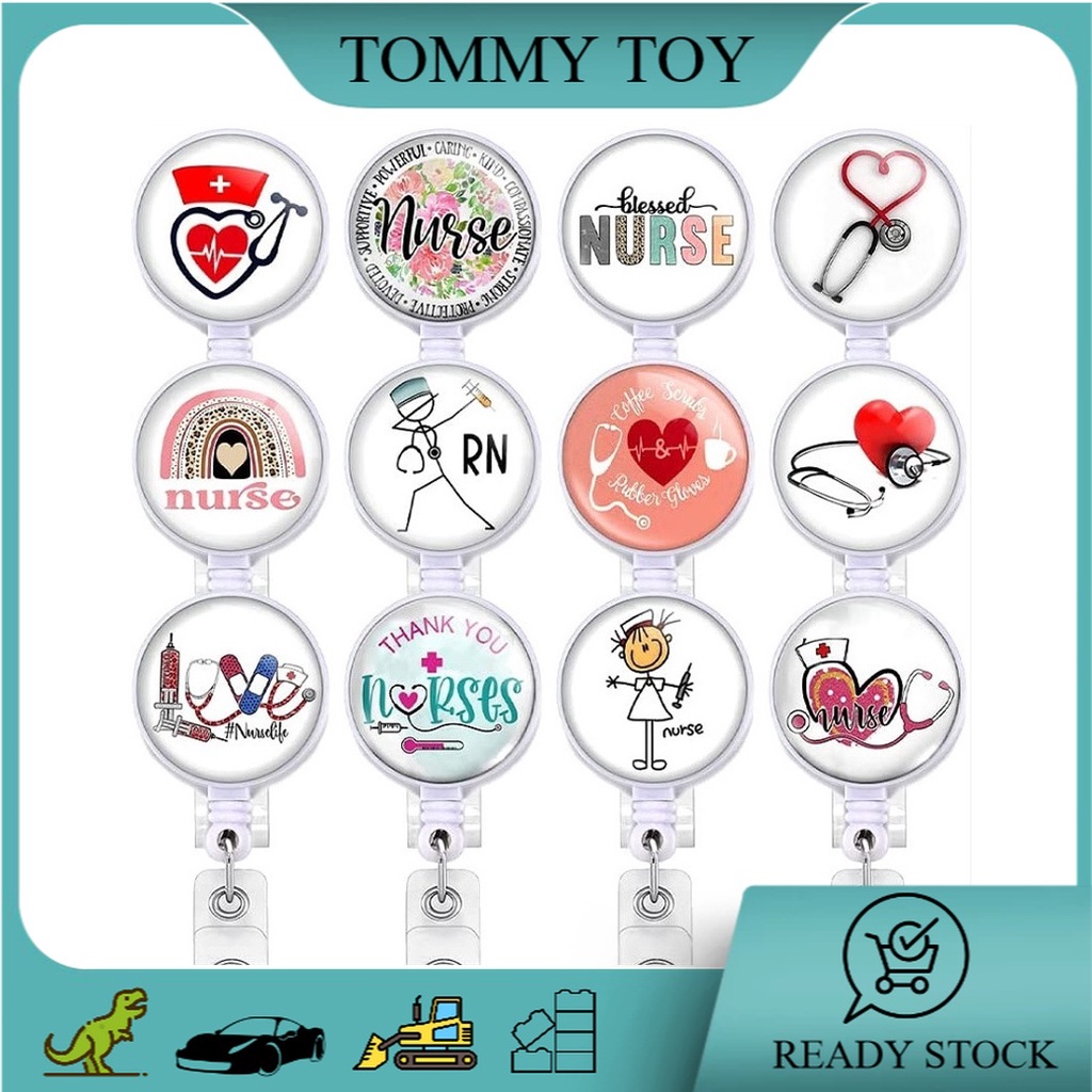 🇲🇾READY STOCK Hospital Medical Workers /staff ID card clip Badge Holder ...