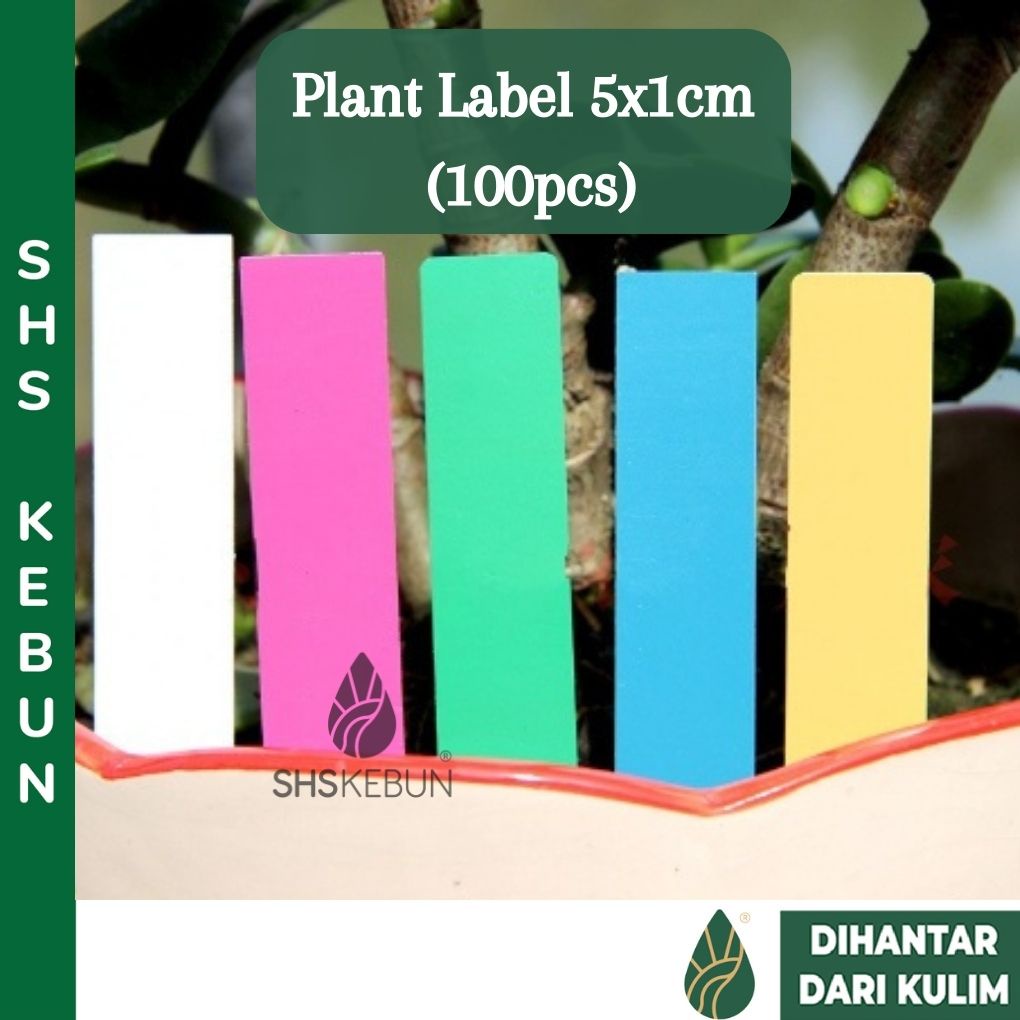 100pcs Plant Label PVC Small Plant Tag Waterproof 5x1cm Penanda Tanaman Tag Pokok SHS Kebun ...