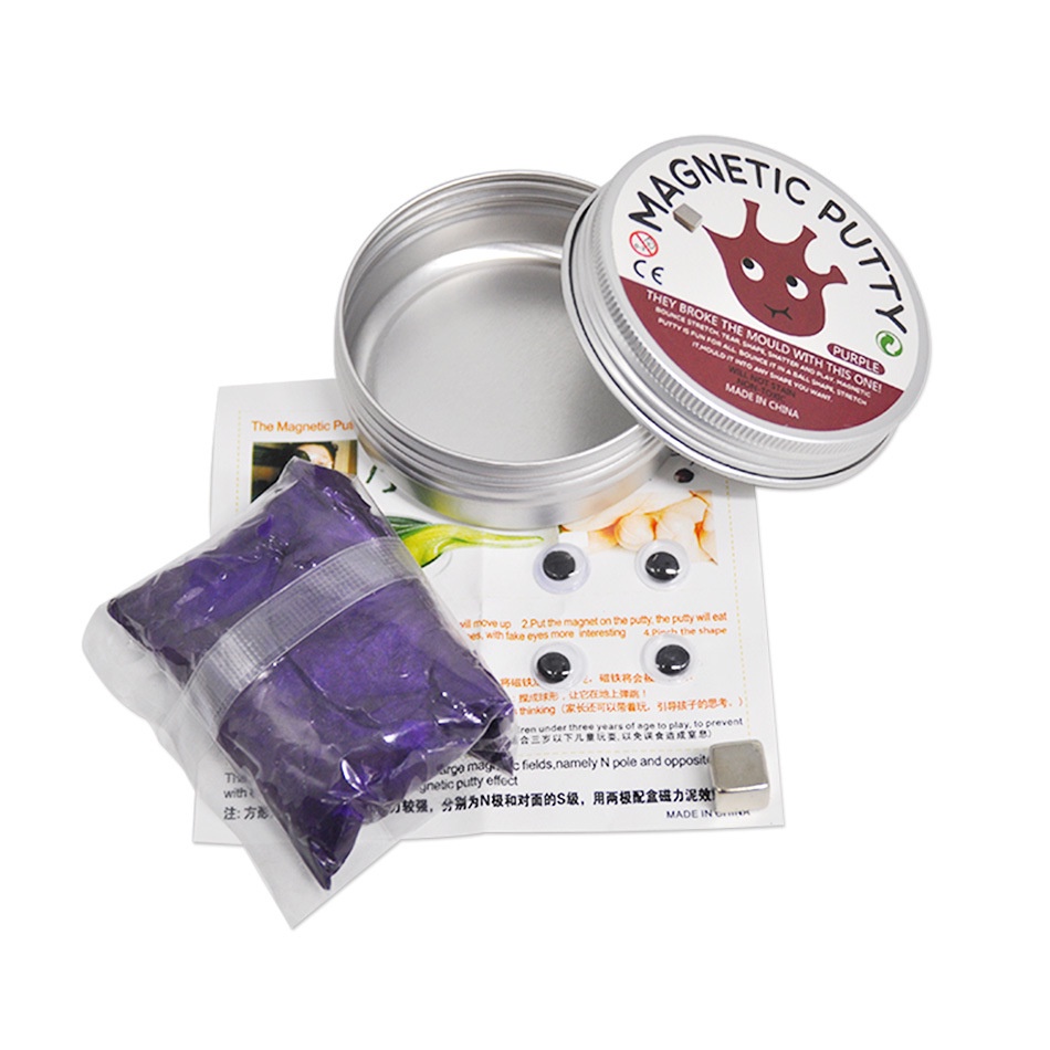 Magnetic silicone playdough Swallowing clay Bouncing Bouncy clay ...