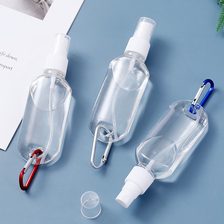 Travel Pocketable Alcohol Spray Bottle with Keychain 60ml Portable ...