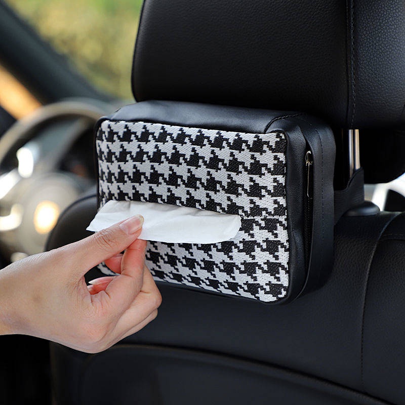 Car Tissue Box Multi-Functional Hanging Leather Creative European ...