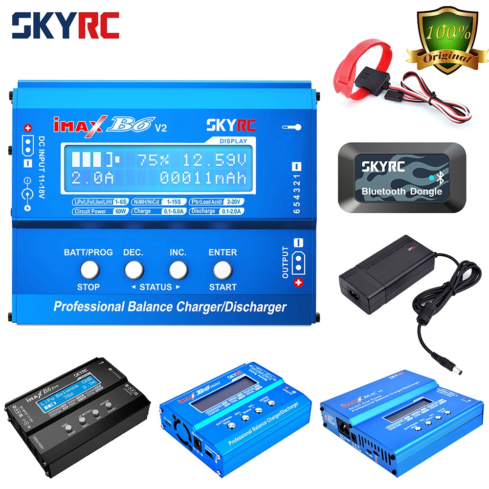 Balance Charger SKYRC IMAX B6 EVO B6 V2 B6 Mini B6AC V2 LiPo Battery Balance Charger Discharger ...