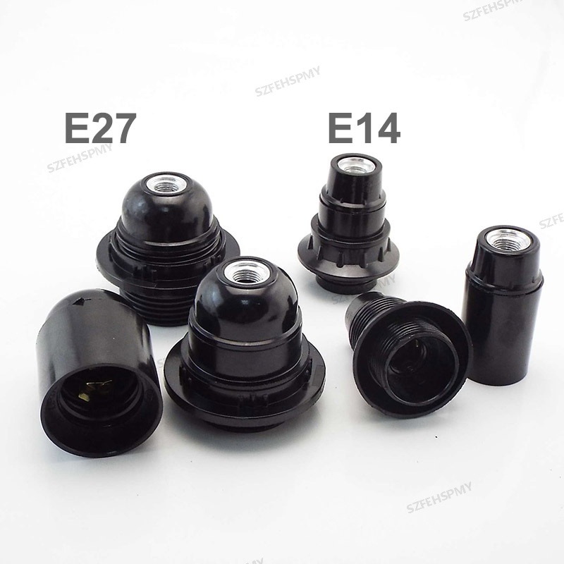 4A 250V E27 E14 Half Full Tooth Screw Lamp Bulb Base Power Socket Plug ...