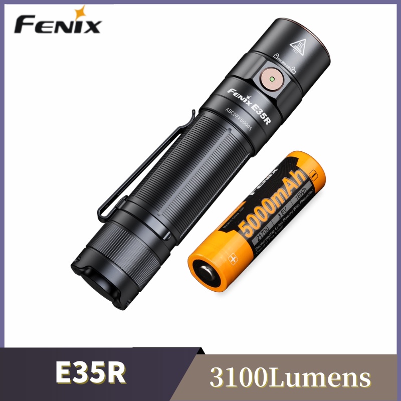 Fenix E35R Type-C Rechargeable LED Flashlight 3100Lumens Single Side ...