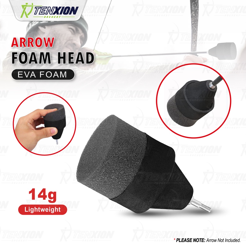 TenXion Archery Soft Sponge ArrowHead EVA Foam Tip Carbon Arrow Game ...