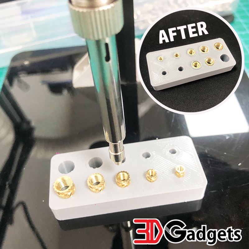 Threaded Heat Set Insert Tip 5-in-1 Set for Copper Heat Insert 3D Print ...