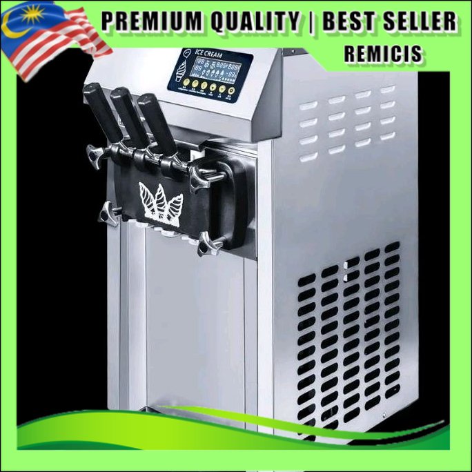 Commercial Electric Desktop 18L/H Small Soft Serve Ice Cream Machine 3 ...