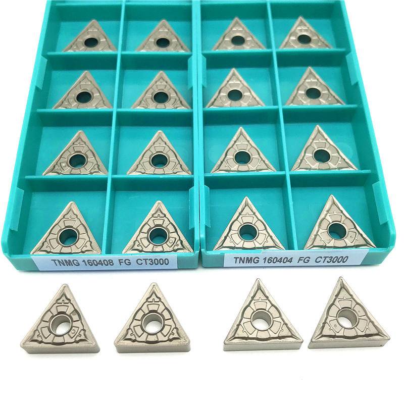 10PCS high quality TNMG160404 TNMG160408 FG CT3000 External Turning Tool Cermet Grade Carbide ...