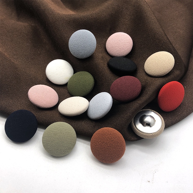 10pcs Circular Colored Bag Buttons for Women's Cashmere Small Suit ...