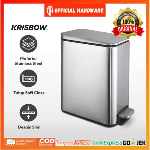 5 Ltr Stainless Slim Soft Close Trash Can/5 liter Trash Can/5 liter ...