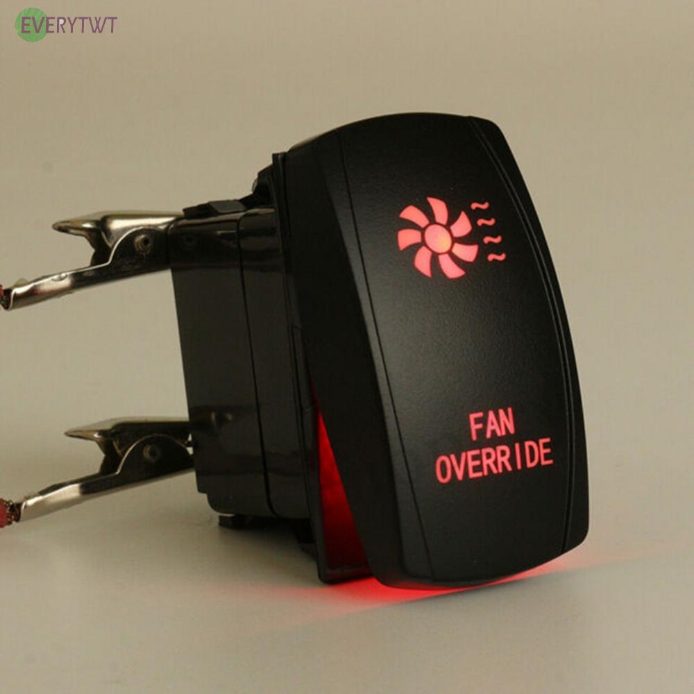 Control Switch 5 Pin Rocker Red LED 20A Fan Switch High Quality Newest ...
