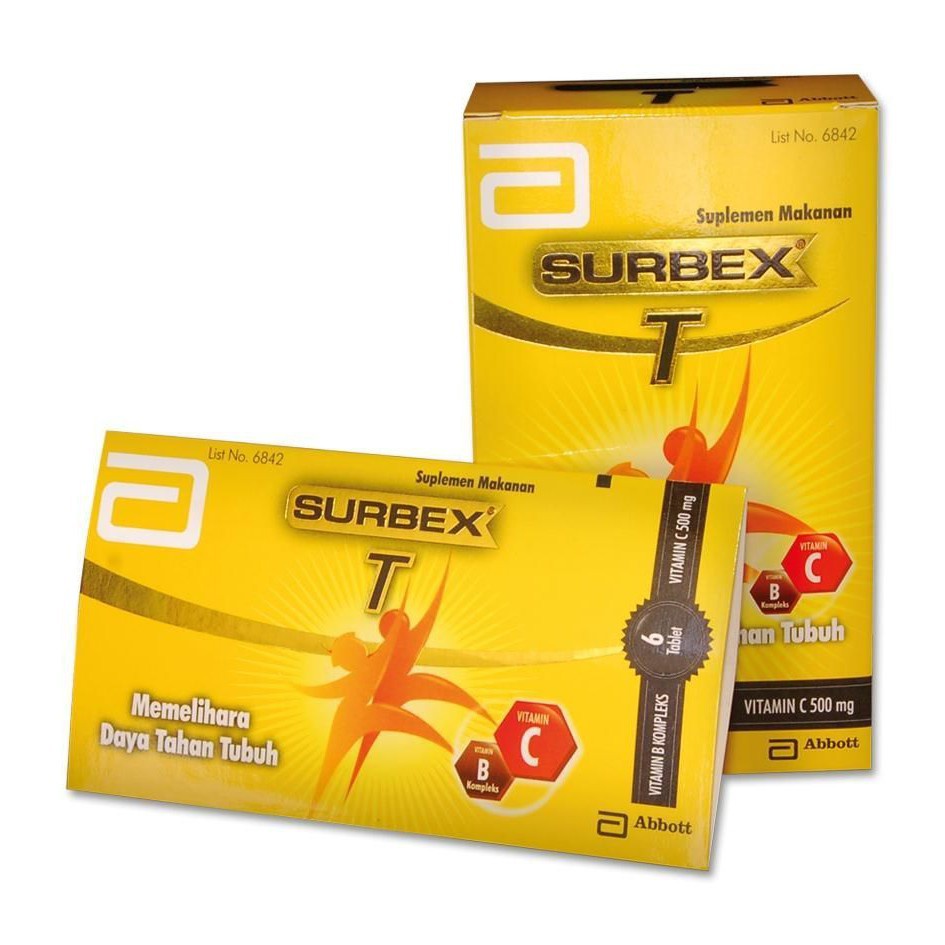 Surbex T multivitamin Contains Vitamin C 500mg And Bcomplex (strip ...