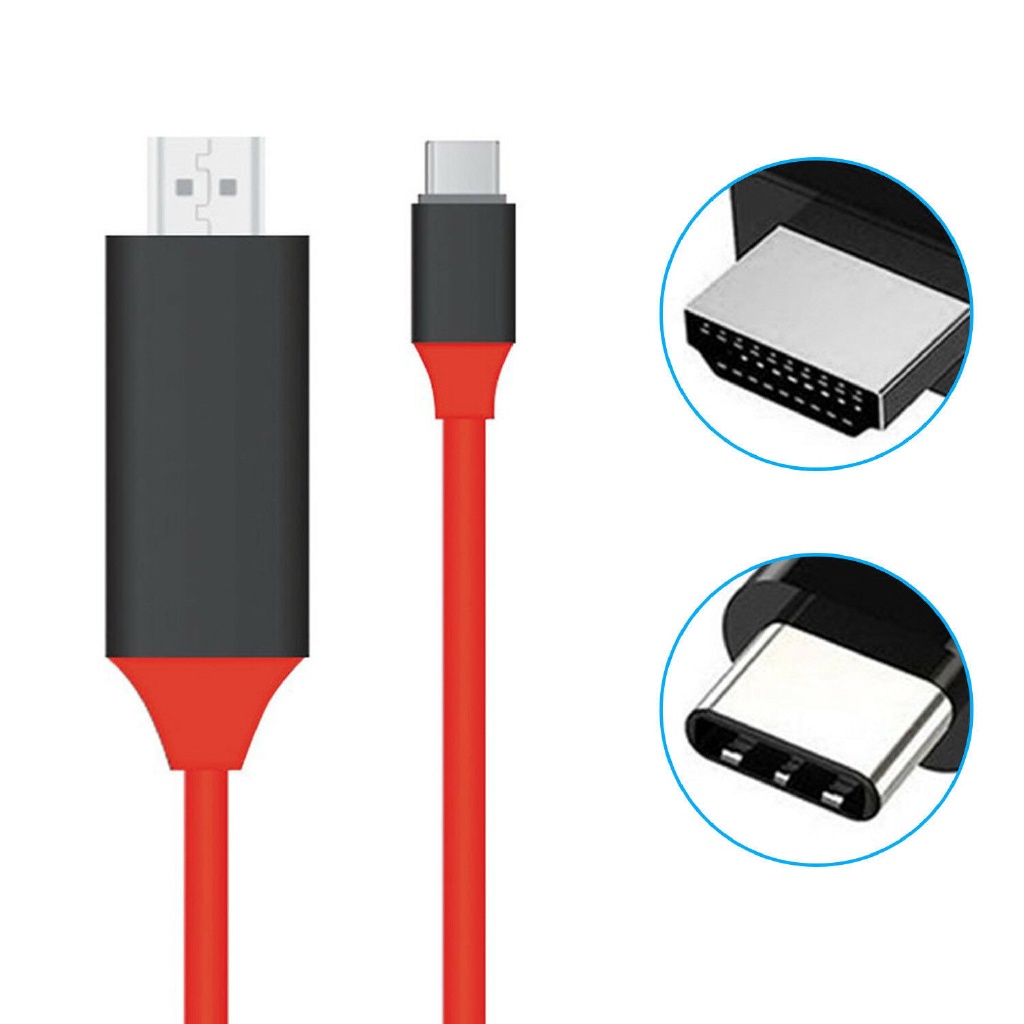 Cable HDMI 4K USB 3.1 USB-C Type C to HDMI Cable HDTV Hdmi Adapter for ...