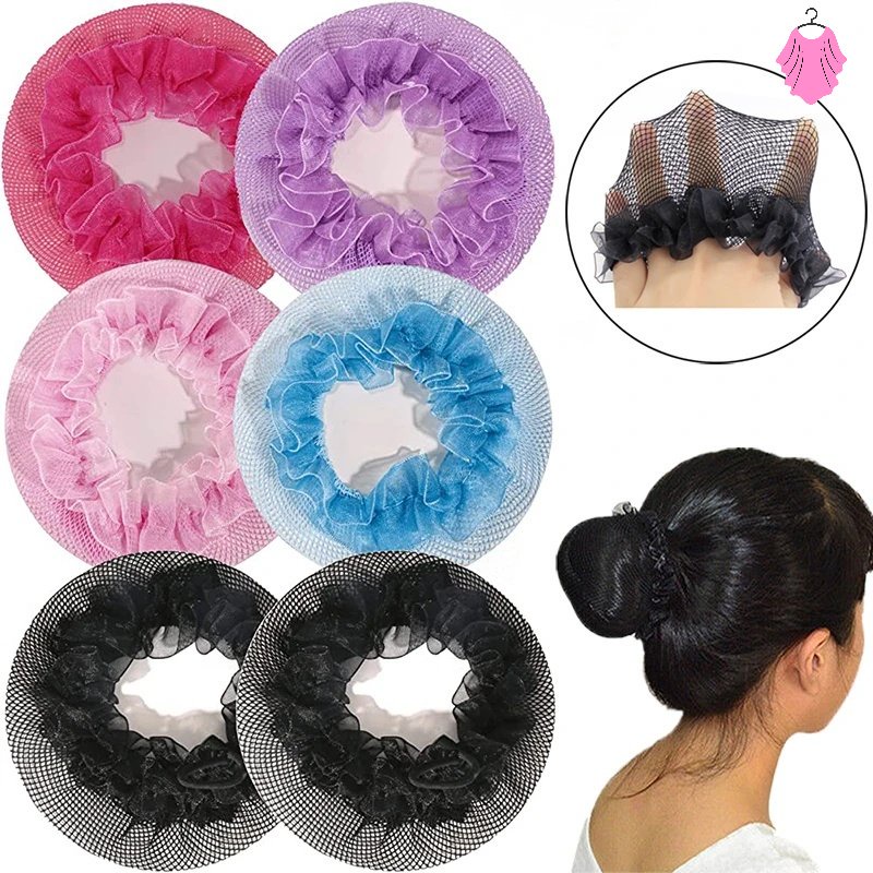 Colourful Elastic Invisible Hair Net Cover/ Women Sweet Candy Color ...